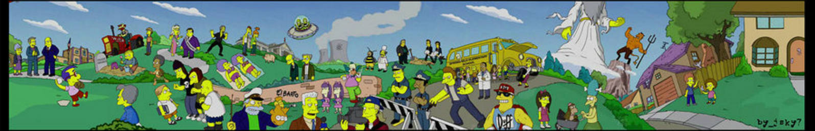 Solve the_simpsons_intro_poster_by_jsky7 jigsaw puzzle online with 104 ...