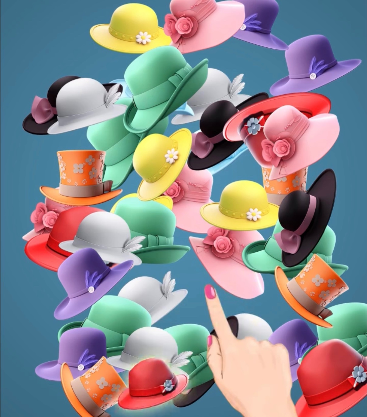 Solve Hats jigsaw puzzle online with 440 pieces