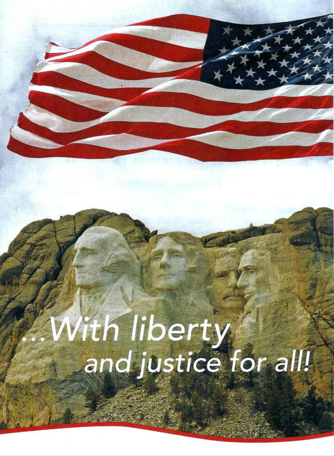 Solve USA Flag and Mount Rushmore jigsaw puzzle online with 24 pieces