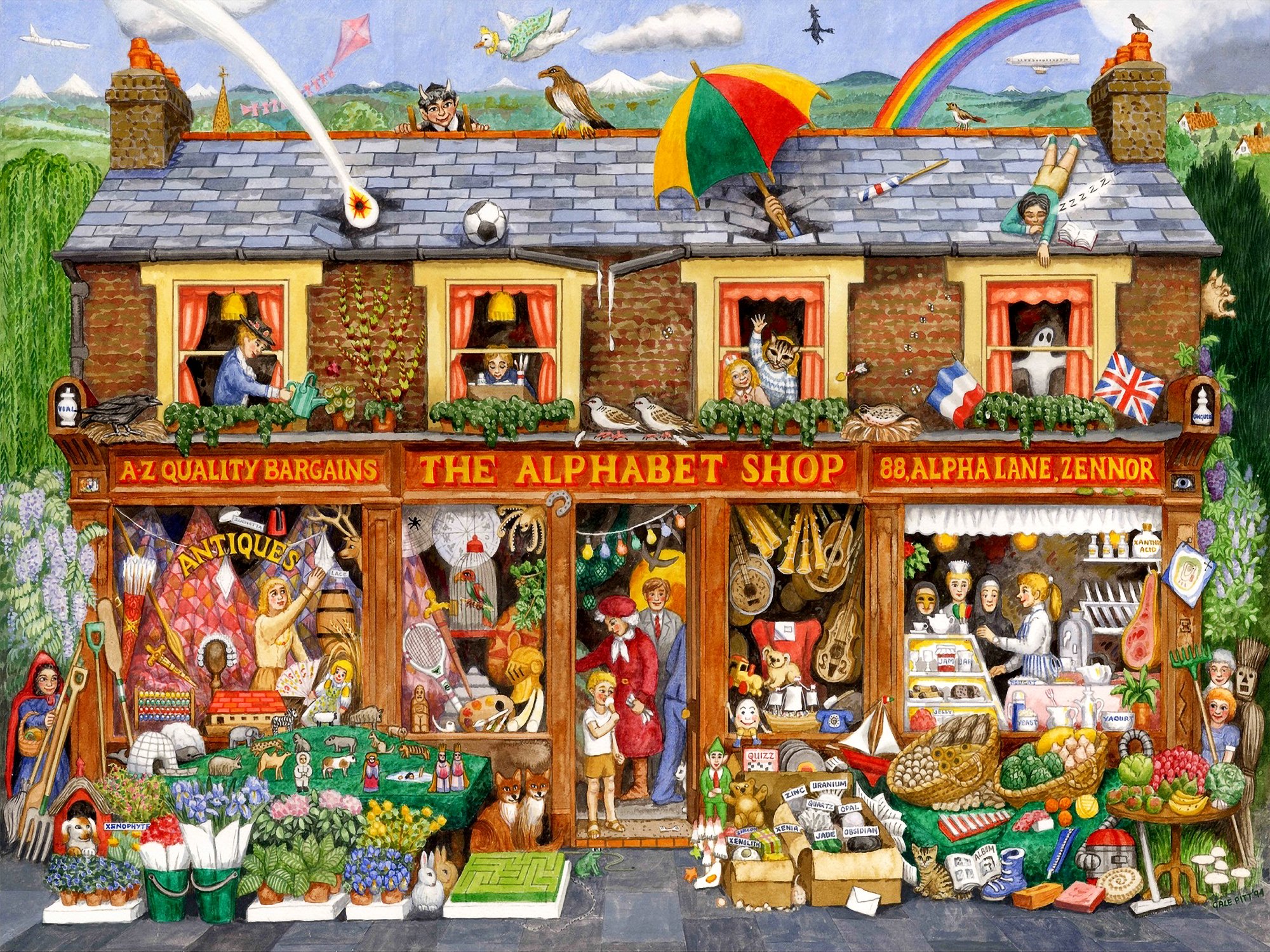 Solve Large Alphabet Shop jigsaw puzzle online with 352 pieces