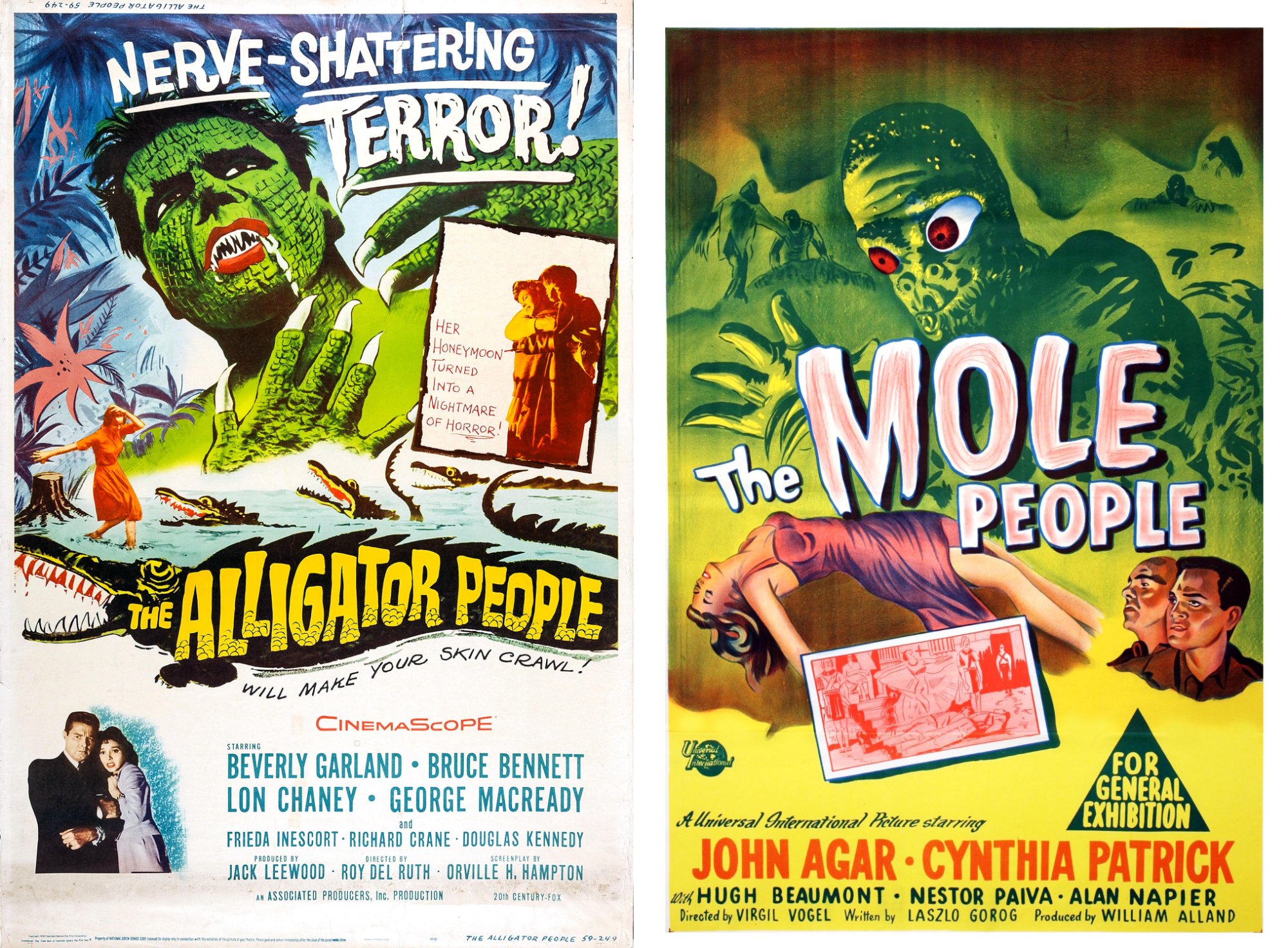 Solve The Alligator People ~ 1959 and Mole People ~ 1956 jigsaw puzzle ...