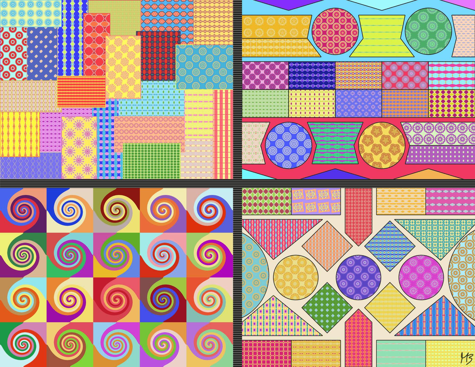 Solve 210224 4 in 1 jigsaw puzzle online with 252 pieces