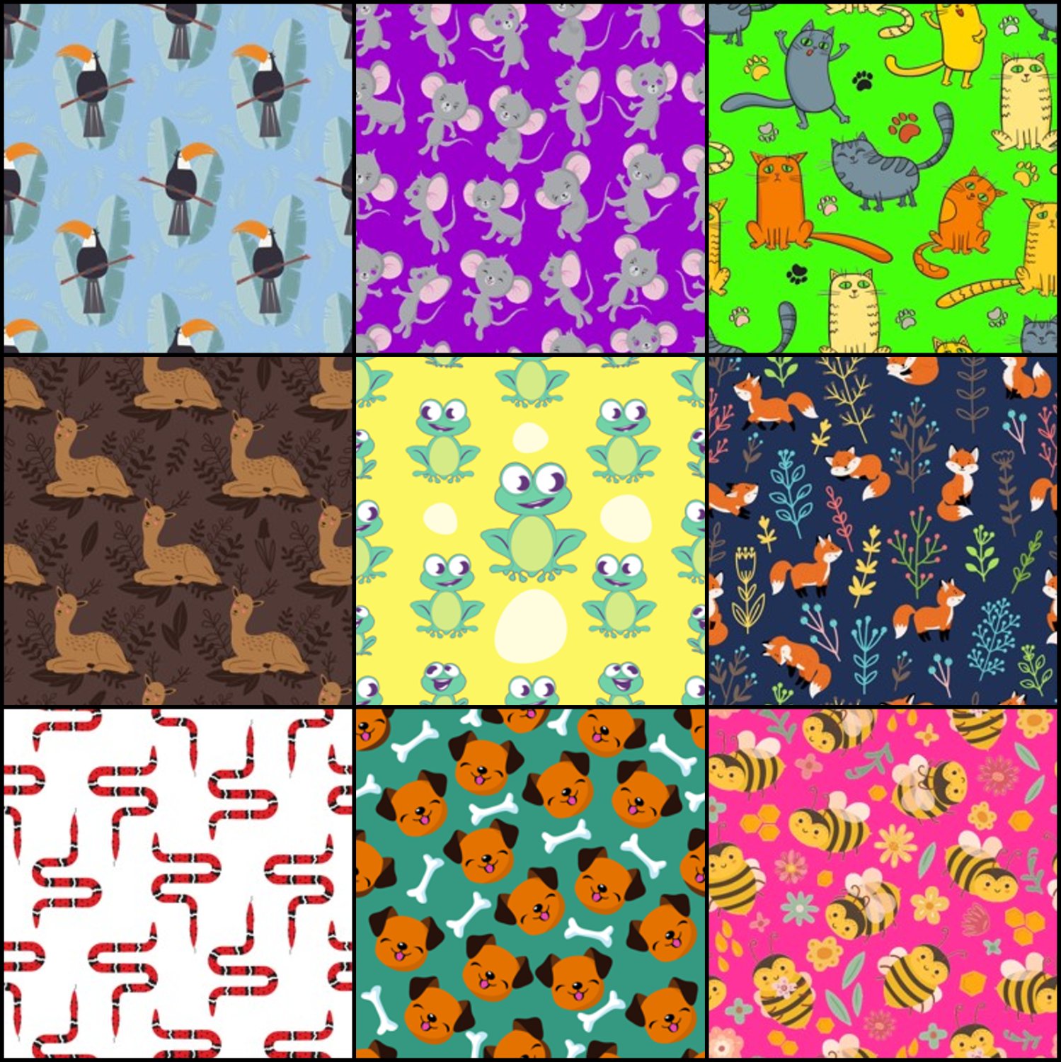 Solve Animal patterns 57 jigsaw puzzle online with 144 pieces