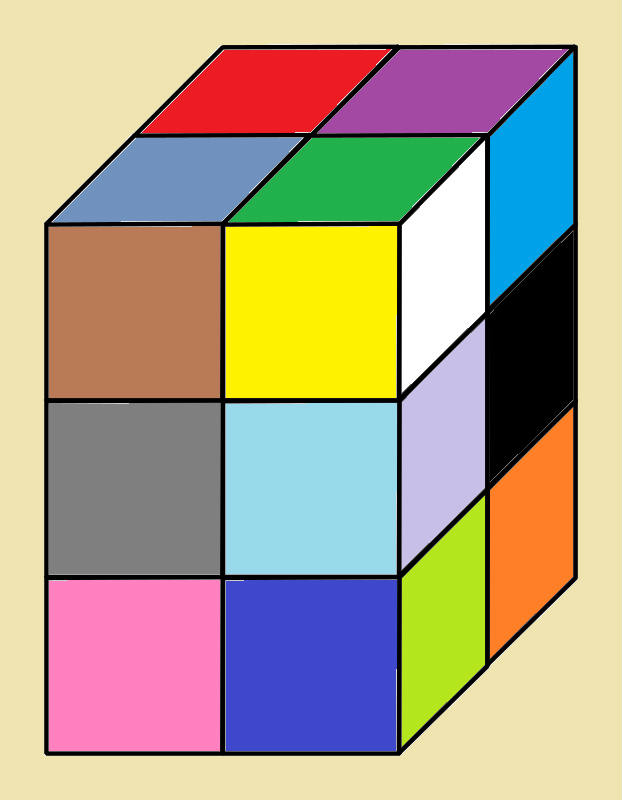 Jigsaw Puzzle | 80 pieces | CA 466b - Blocks 4d (Larger version) | Jigidi