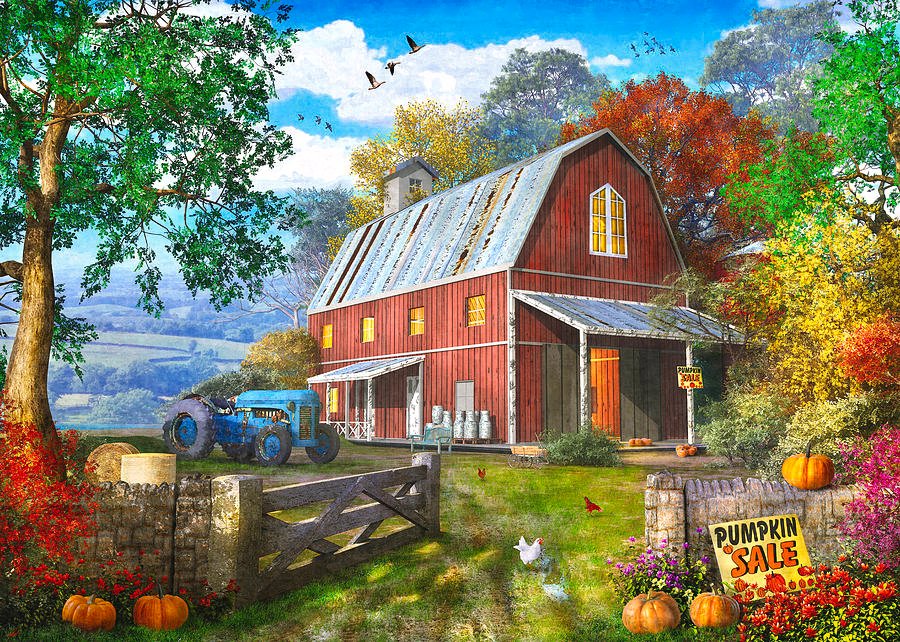 Solve The Old Barn jigsaw puzzle online with 165 pieces