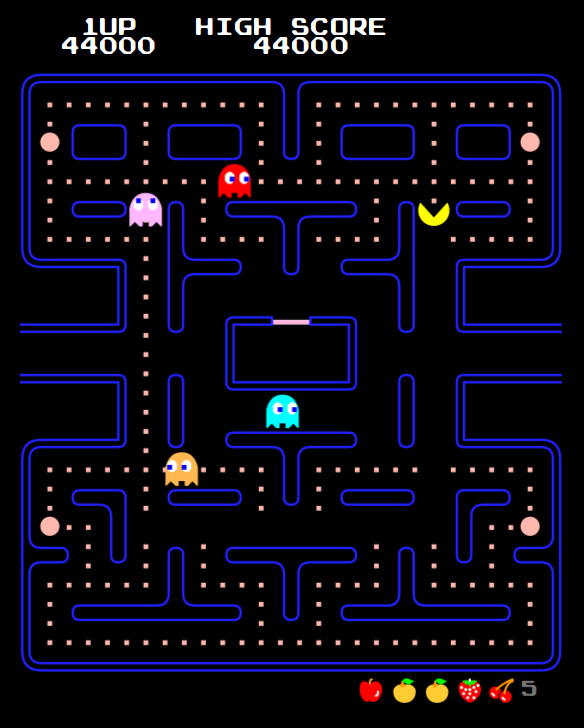 Solve Pac-Man jigsaw puzzle online with 120 pieces