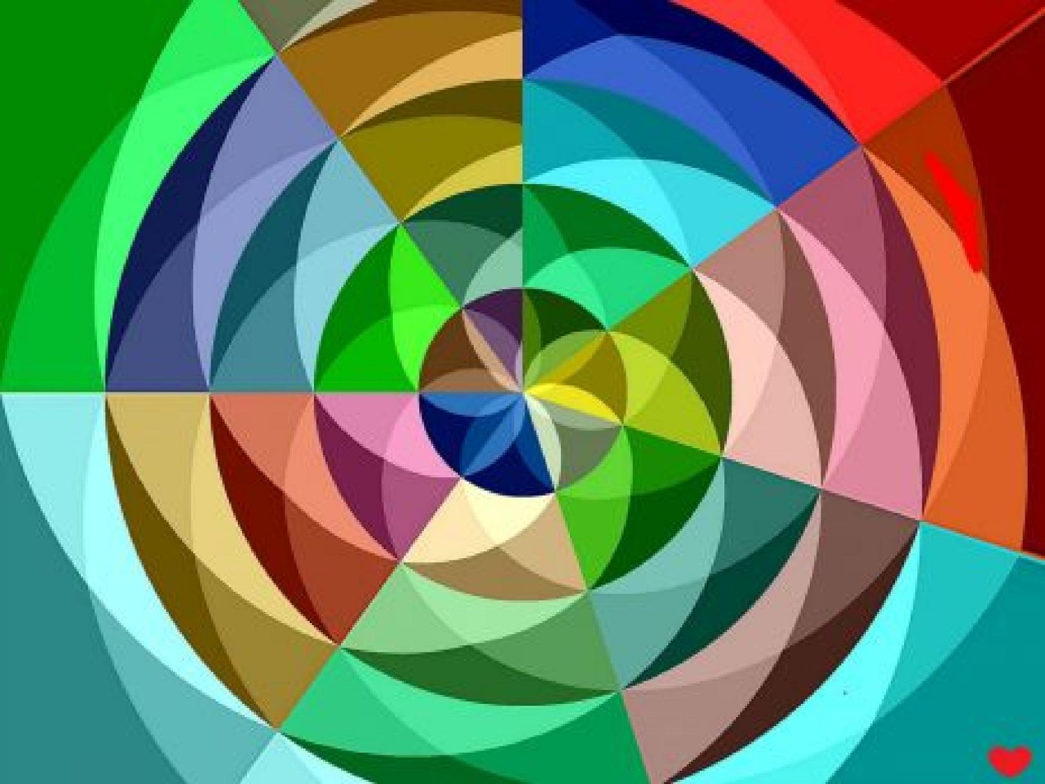 Solve Twisted Circles - Petite jigsaw puzzle online with 12 pieces