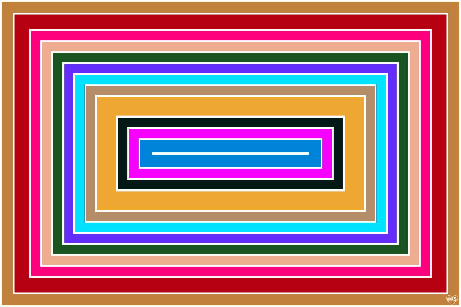 Solve Concentric Rectangles!! ~ M jigsaw puzzle online with 96 pieces