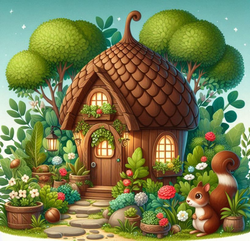 Solve The Acorn House jigsaw puzzle online with 64 pieces