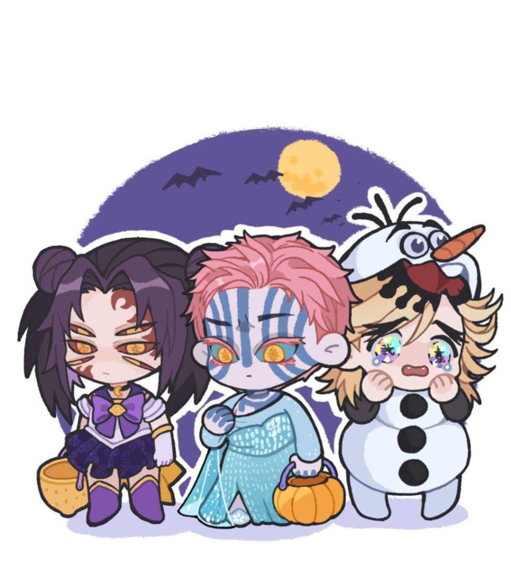 Solve Top 3 Uppermoons dressed up for Halloween! jigsaw puzzle online ...
