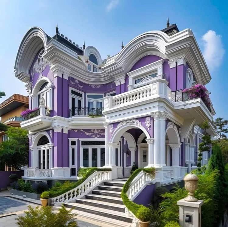 Solve Purple Mansion from Purple Friends FB jigsaw puzzle online with ...