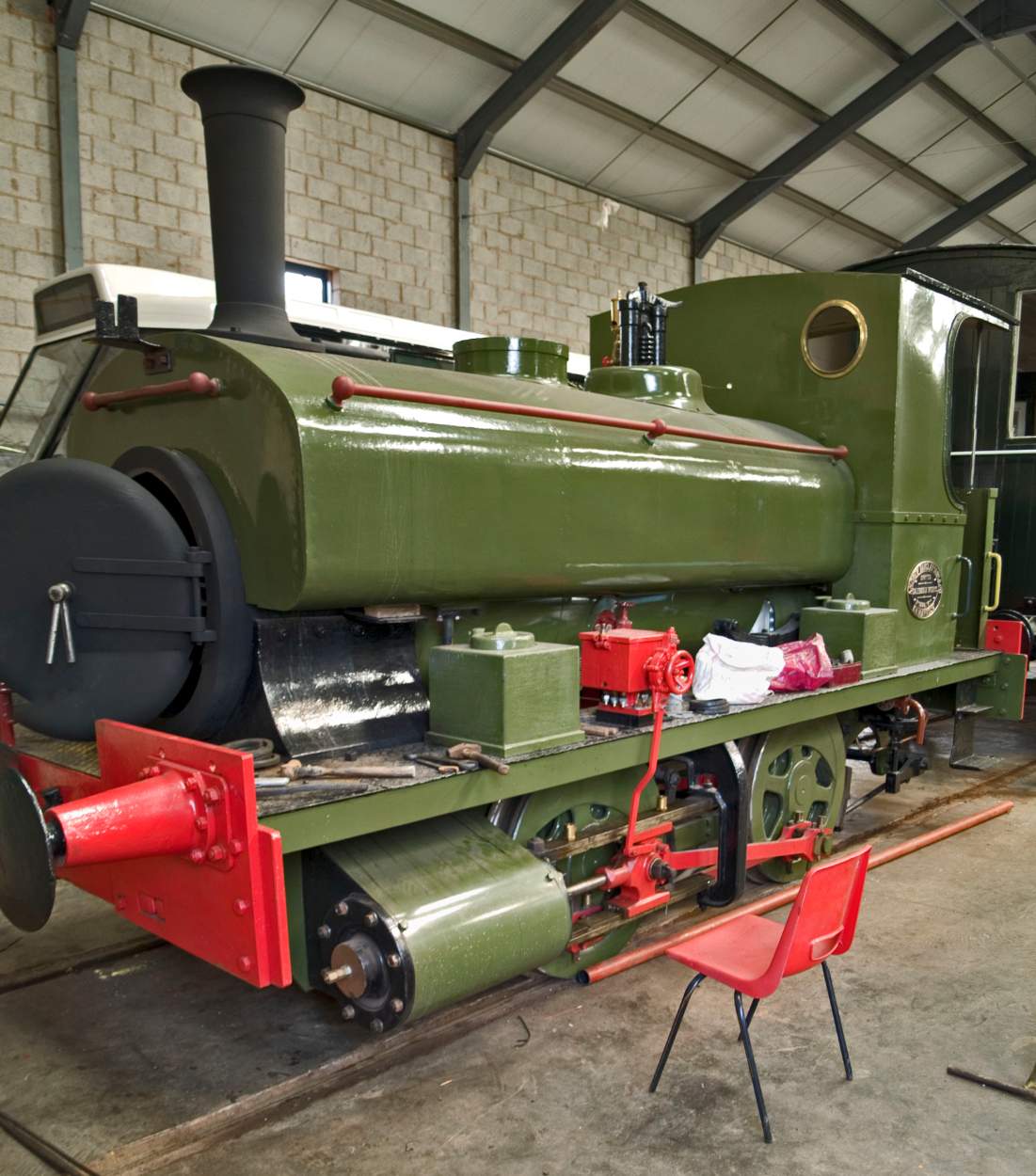 Solve Chasewater Railway 21-9-08 Barclay saddle tank Locomotive 1223. ...