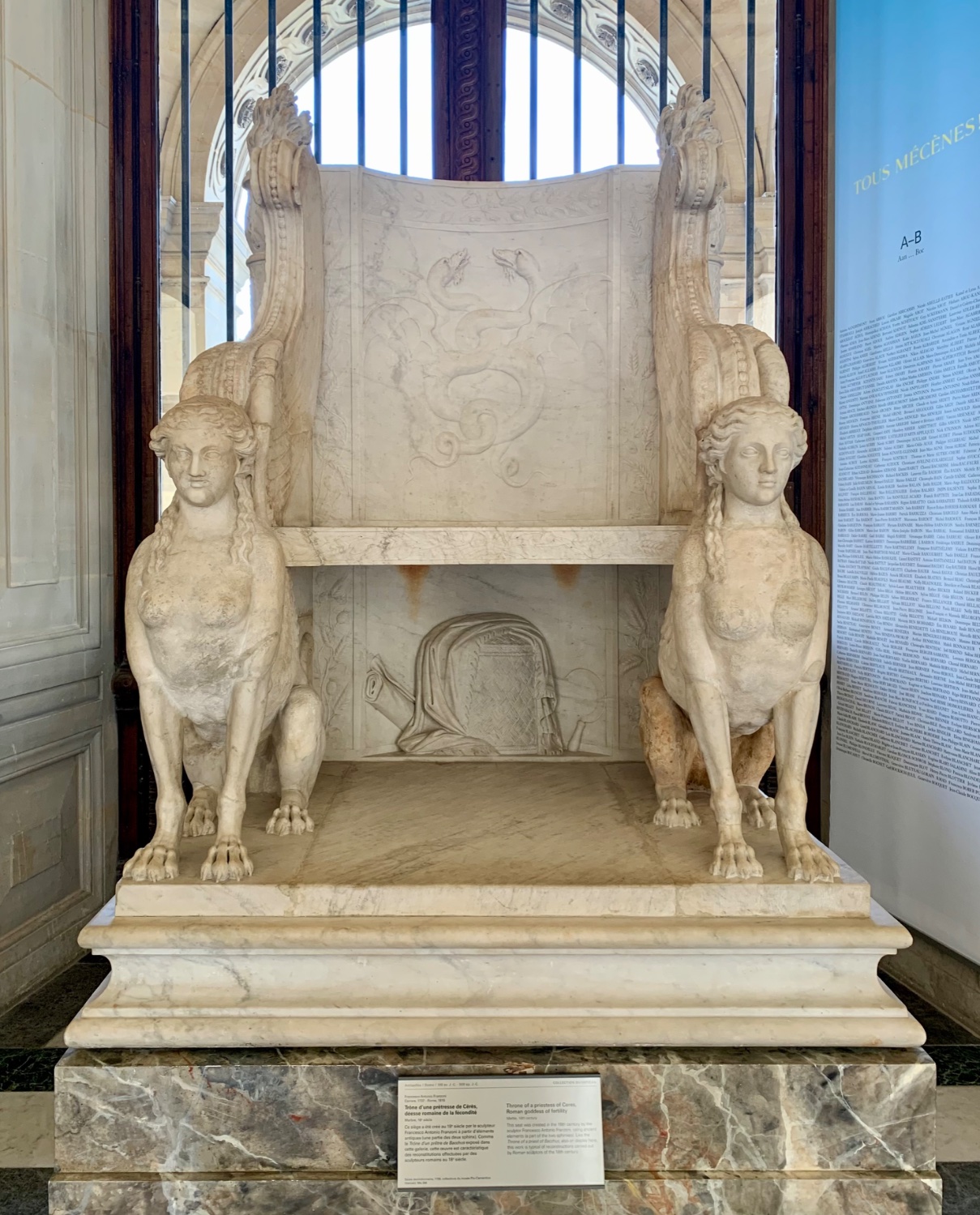 Solve Marble Throne of a Priestess of Ceres, Roman Goddess of Fertility ...