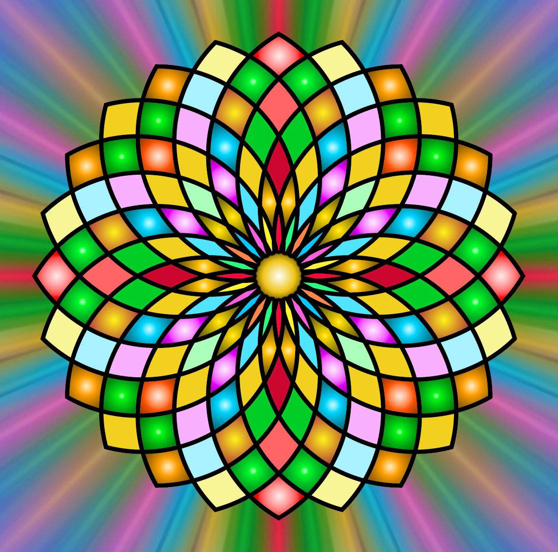 Jigsaw Puzzle | Geometry Pattern | 36 pieces | Jigidi