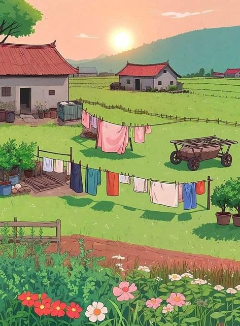 Solve Washing Day. jigsaw puzzle online with 70 pieces