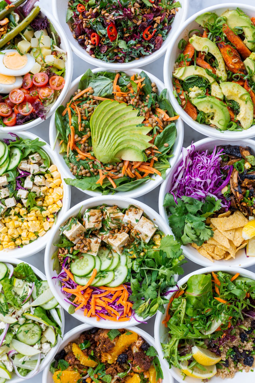 Solve Salads, salads, salads jigsaw puzzle online with 600 pieces