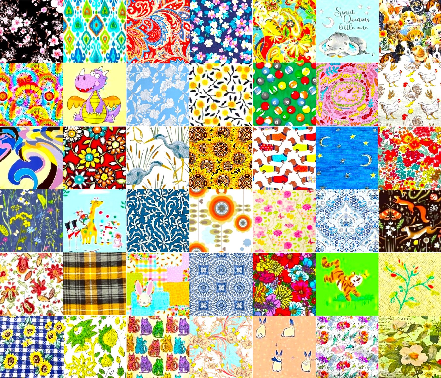 Solve PATCHWORK AMAZON 2 jigsaw puzzle online with 72 pieces