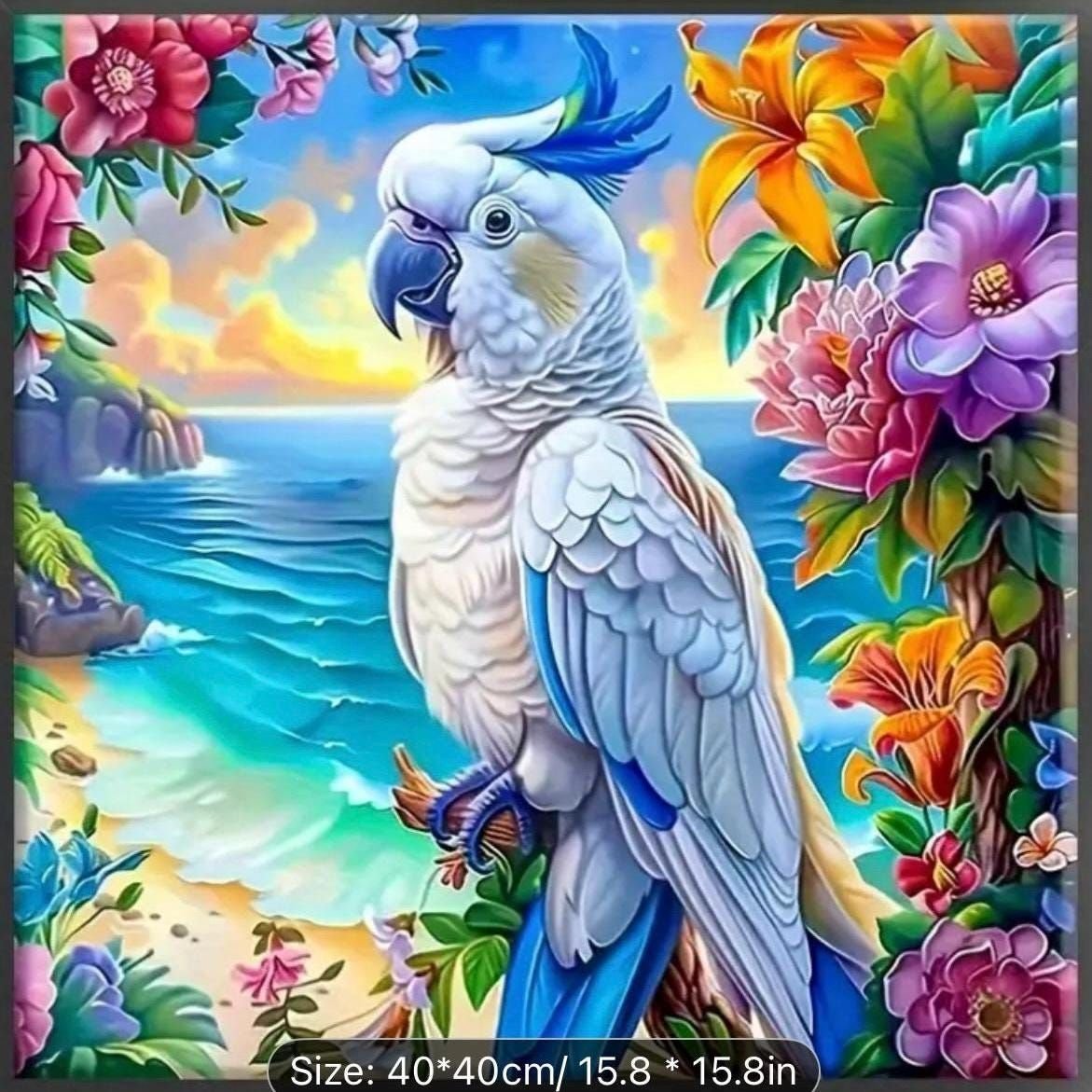 Solve PUZZLE - White Cockatiel jigsaw puzzle online with 81 pieces