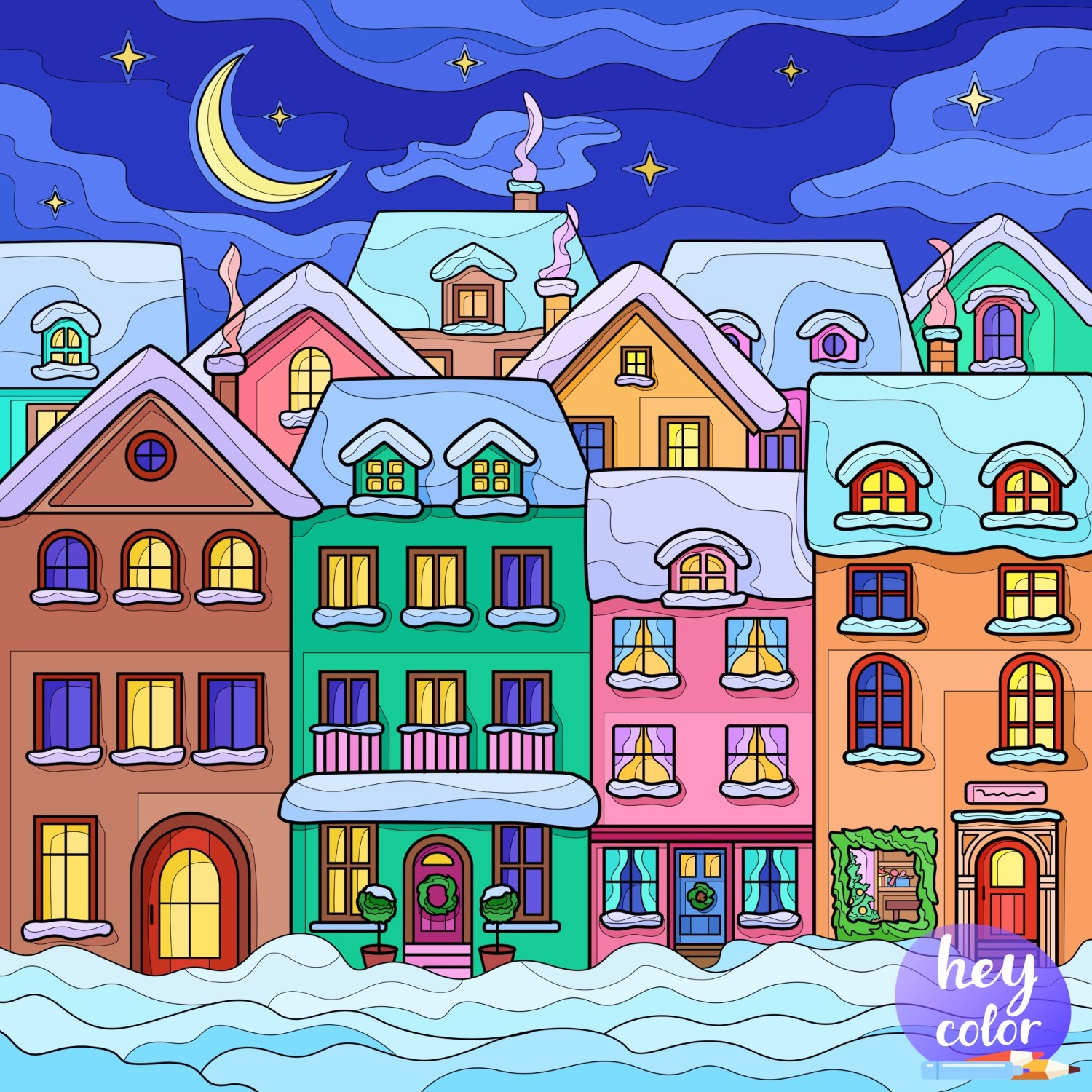 Solve Neighborhood jigsaw puzzle online with 256 pieces
