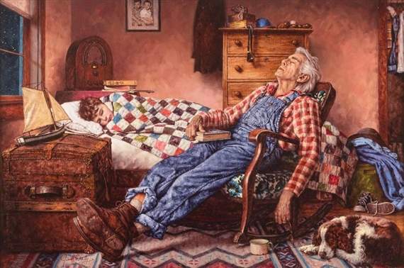 Solve Worn Out by Jim Daly jigsaw puzzle online with 54 pieces