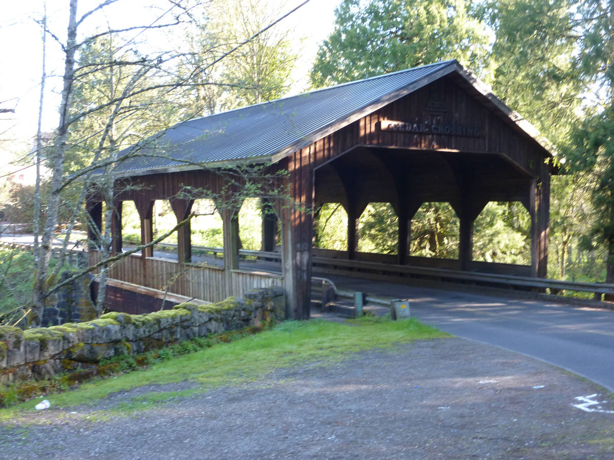 Solve Cedar Crossing Covered Bridge, Built; 1982, #37-26-B, Multnomah ...