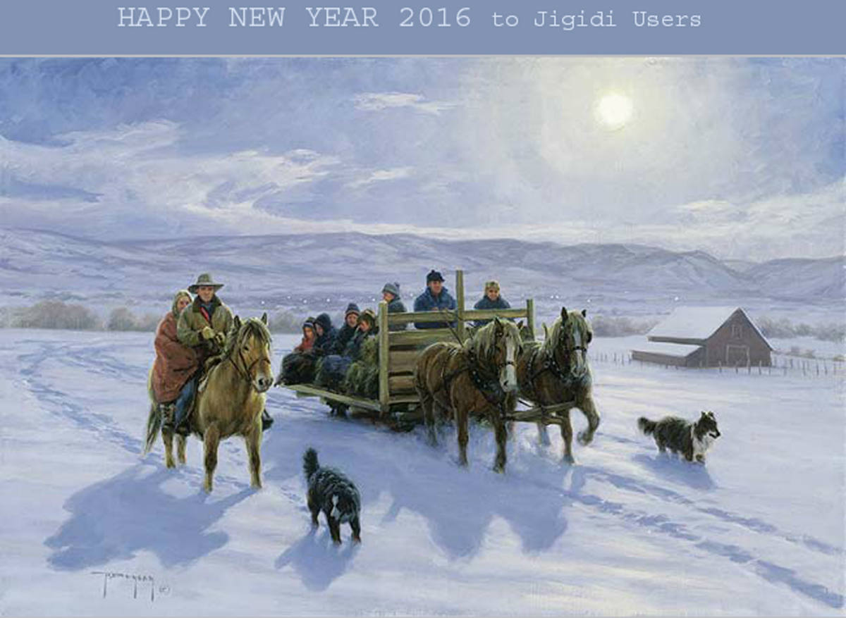 Jigsaw Puzzle | Robert Duncan - Solstice Sleigh Ride | 88 pieces | Jigidi