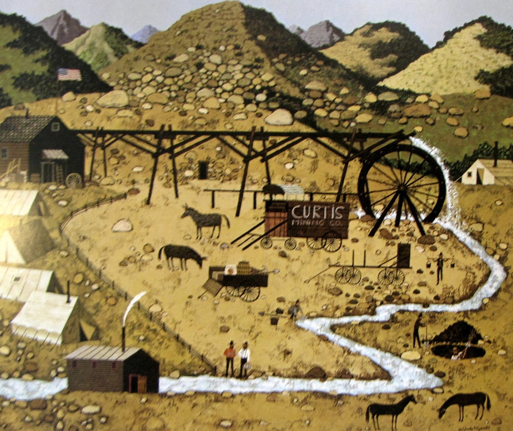 Solve Curtis Mining Company {Charles Wysocki} jigsaw puzzle online with ...