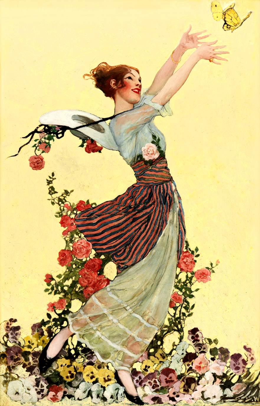 Jigsaw Puzzle | Chasing Butterflies, proposed illustration for Harper's ...