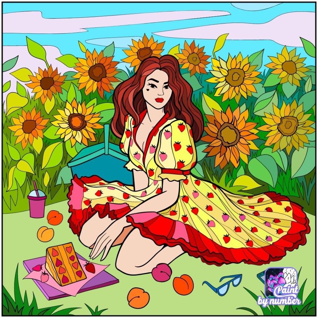 Solve PUZZLE - Lady Wearing Strawberry Dress jigsaw puzzle online with ...