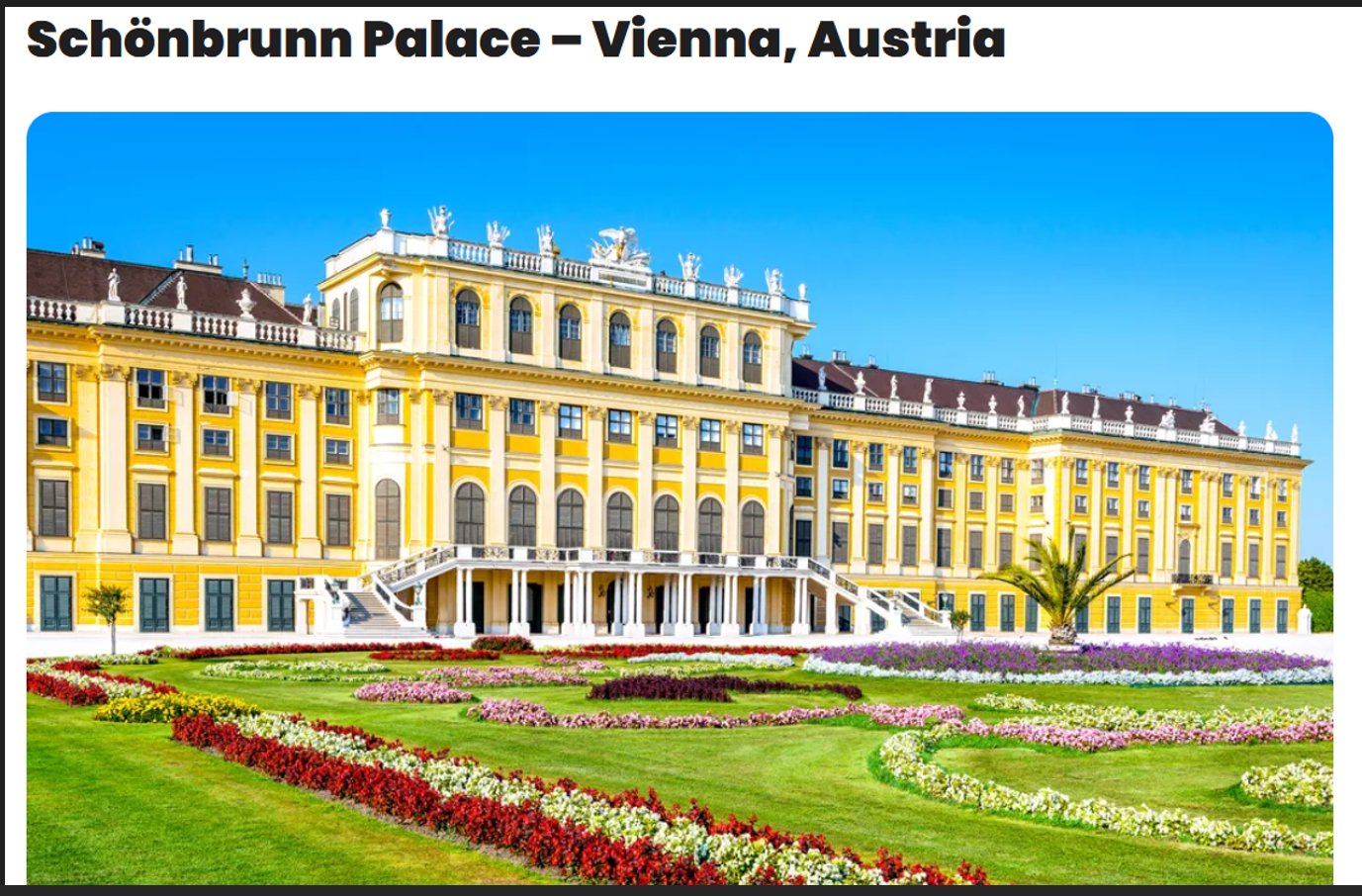 Solve PALACE-SCHONBRUNN-VIENNA-AUSTRIA jigsaw puzzle online with 54 pieces