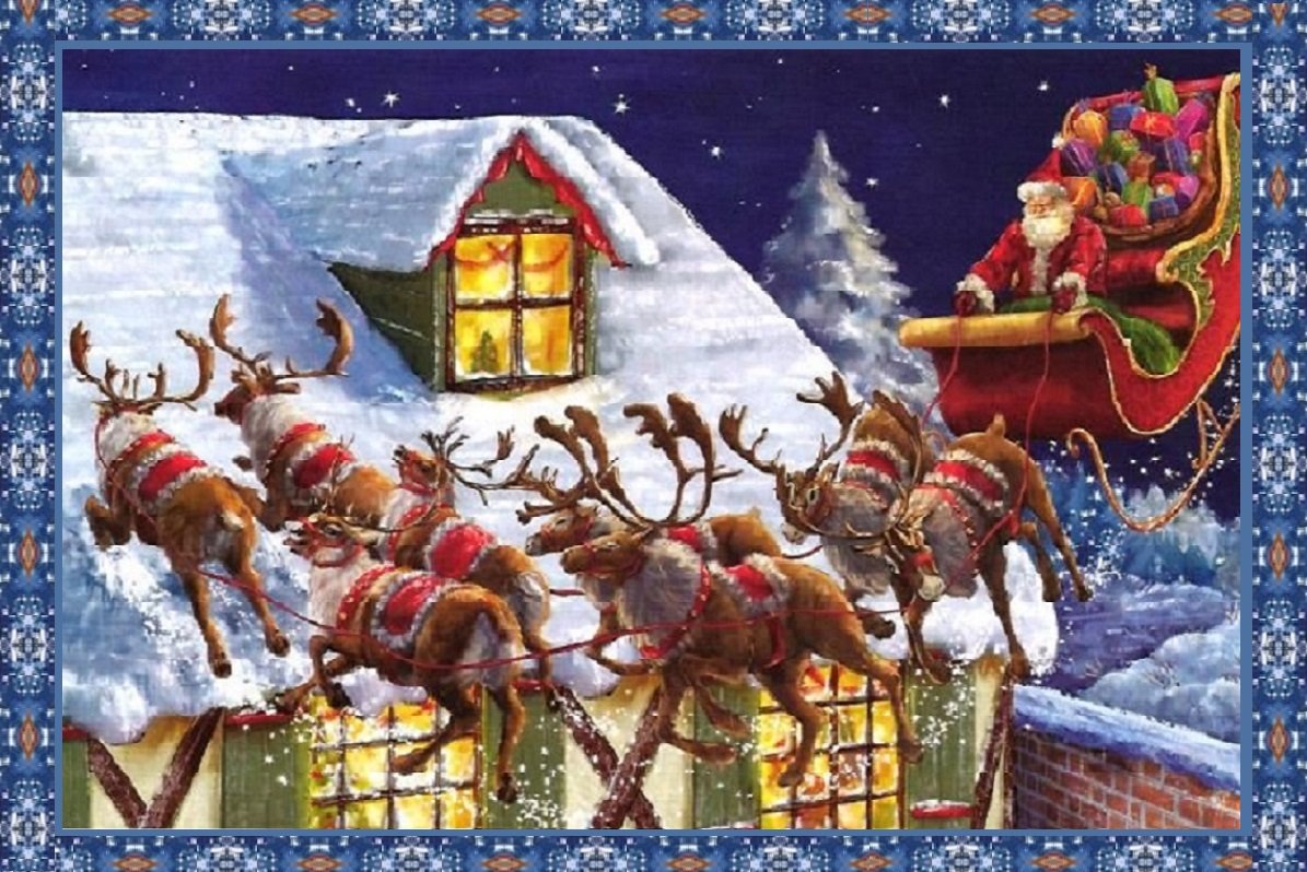 Solve Twas the Night Before Christmas jigsaw puzzle online with 40 pieces