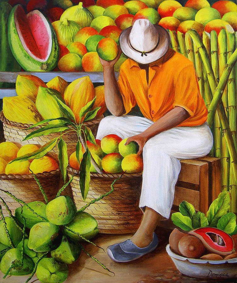 Solve Manuel vende i suoi mango jigsaw puzzle online with 80 pieces