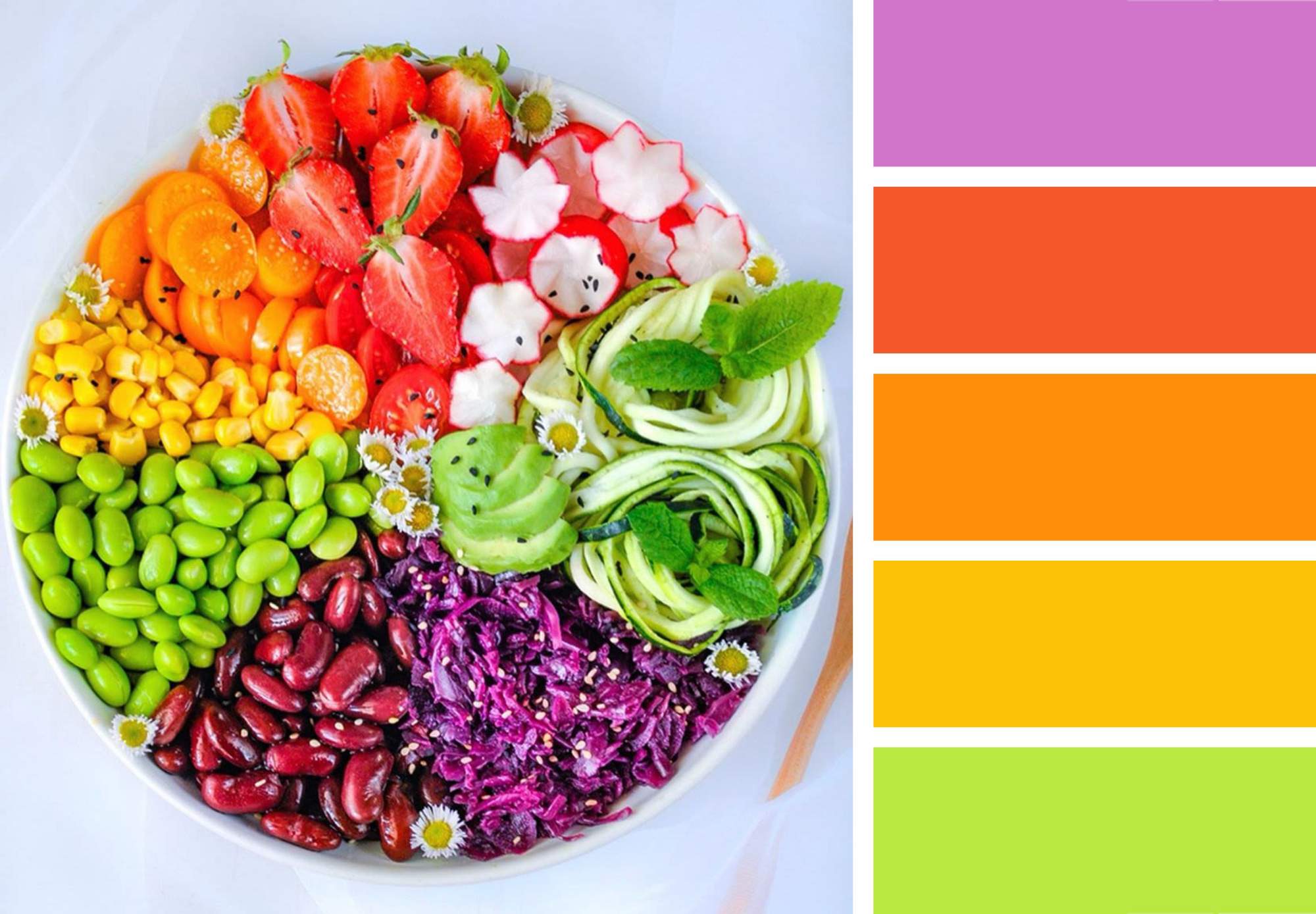 Jigsaw Puzzle | Colorful Rainbow Buddha Bowl | 247 pieces | Jigidi