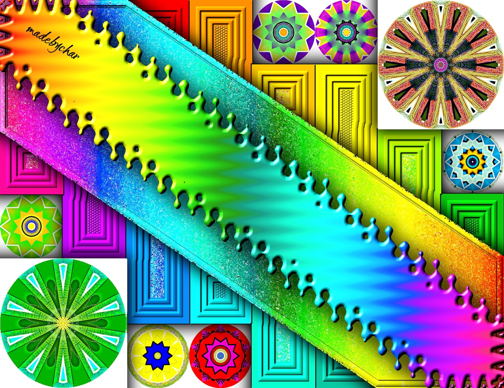Solve Major Pixel Mixer Mishap... jigsaw puzzle online with 252 pieces