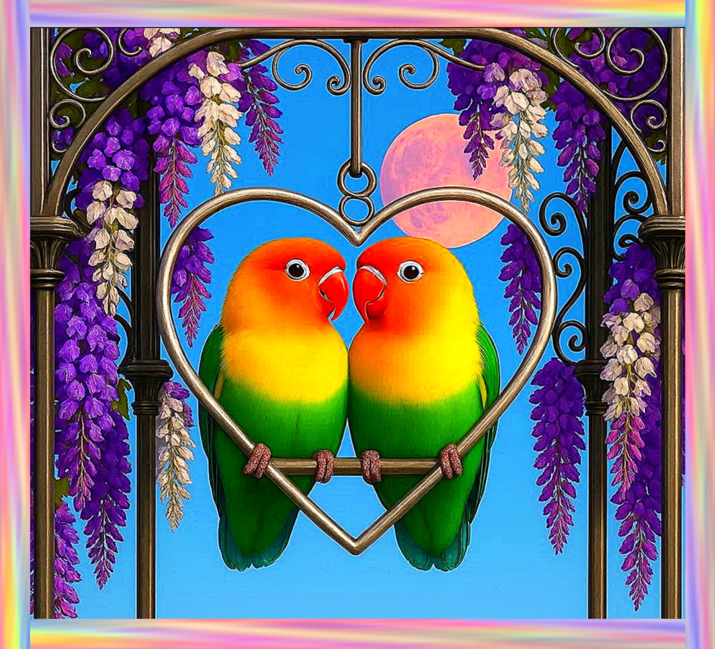 Solve AI Lovebirds 1 jigsaw puzzle online with 195 pieces