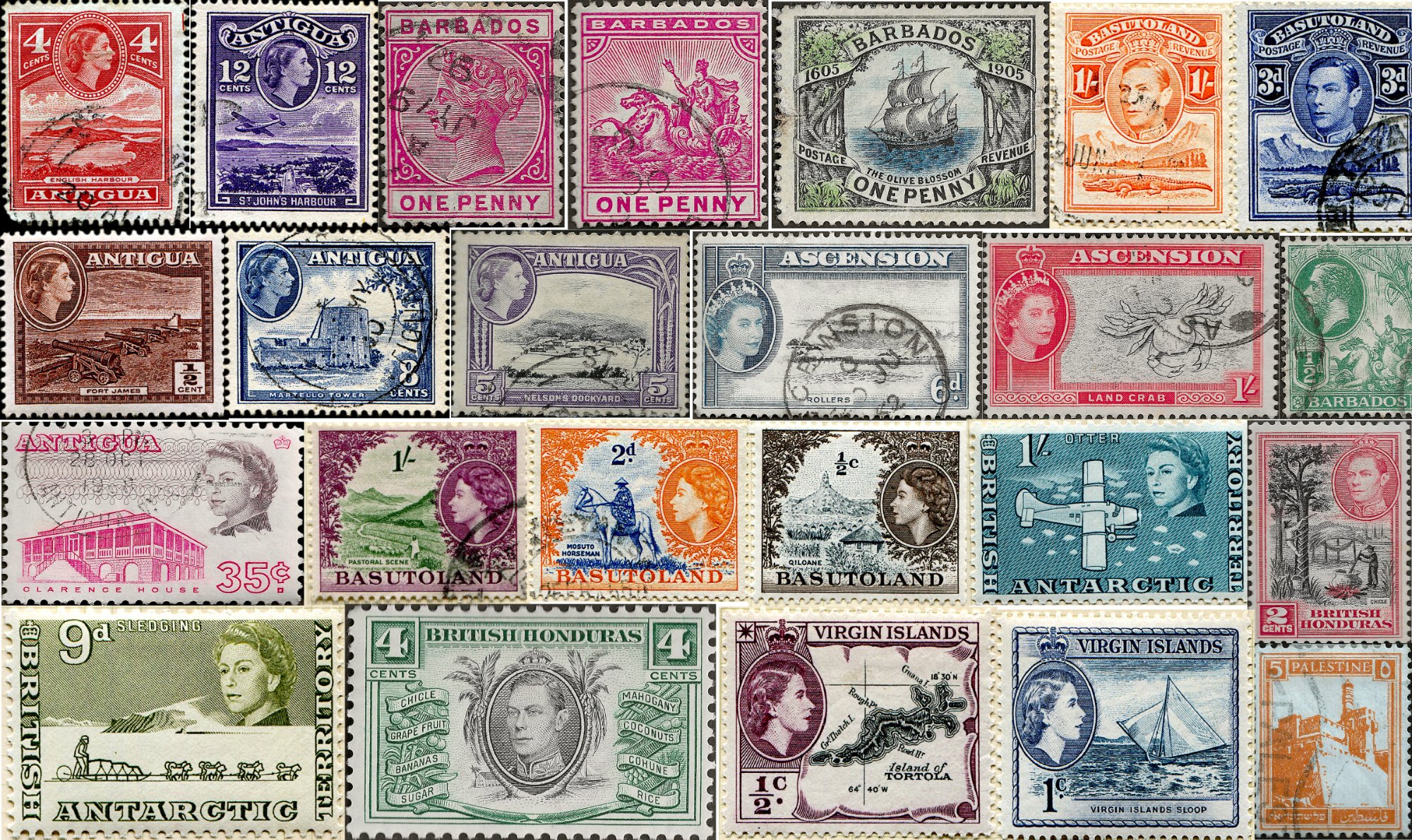 Solve More stamps jigsaw puzzle online with 558 pieces