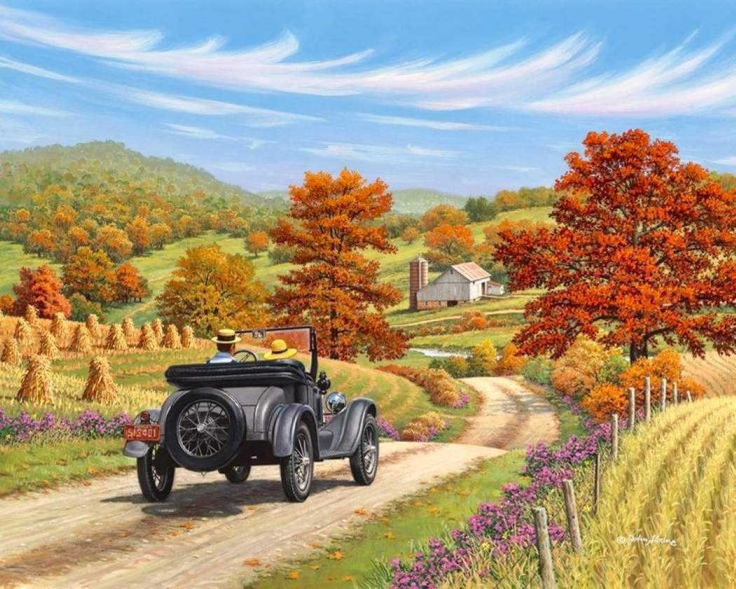 Solve The Scenic Route jigsaw puzzle online with 80 pieces