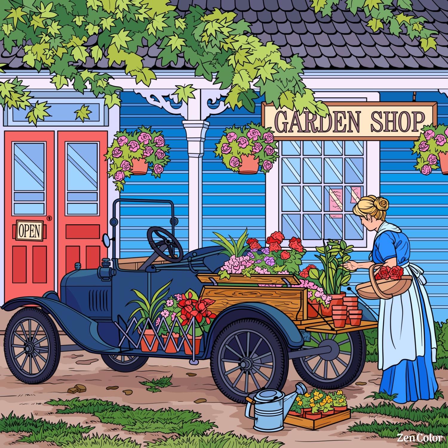 Solve Garden Shop jigsaw puzzle online with 225 pieces