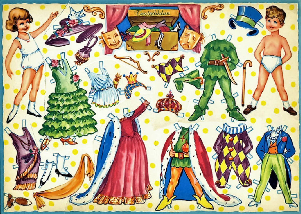 Solve Paper Doll jigsaw puzzle online with 70 pieces