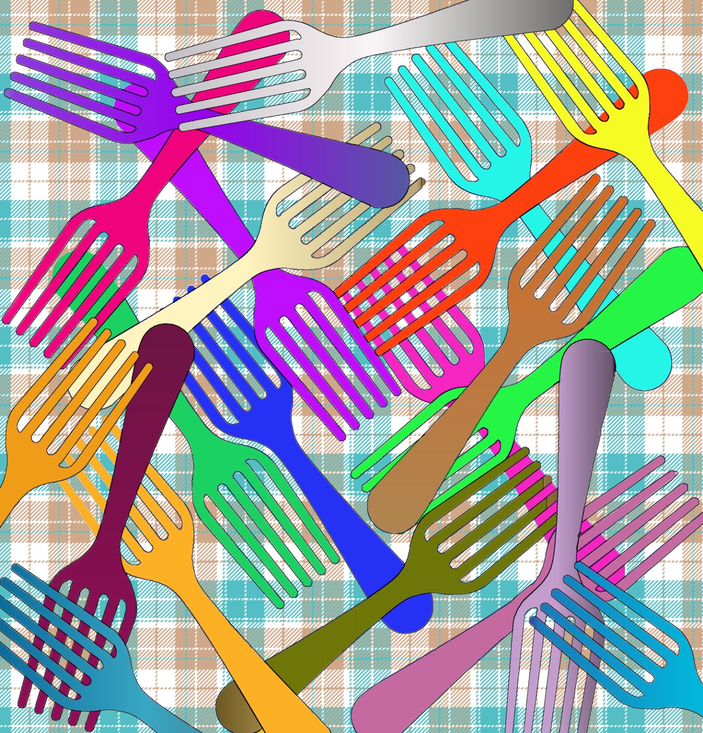 Solve FORKS jigsaw puzzle online with 100 pieces