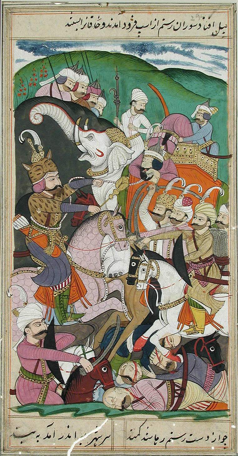 Jigsaw Puzzle | 72 pieces | From the Shahnama - Rustam lassoes the ...