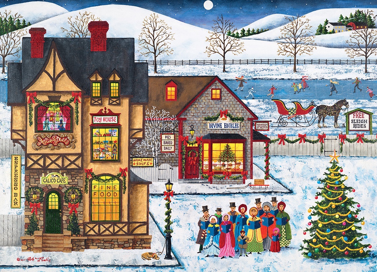 Solve Christmas Village jigsaw puzzle online with 88 pieces