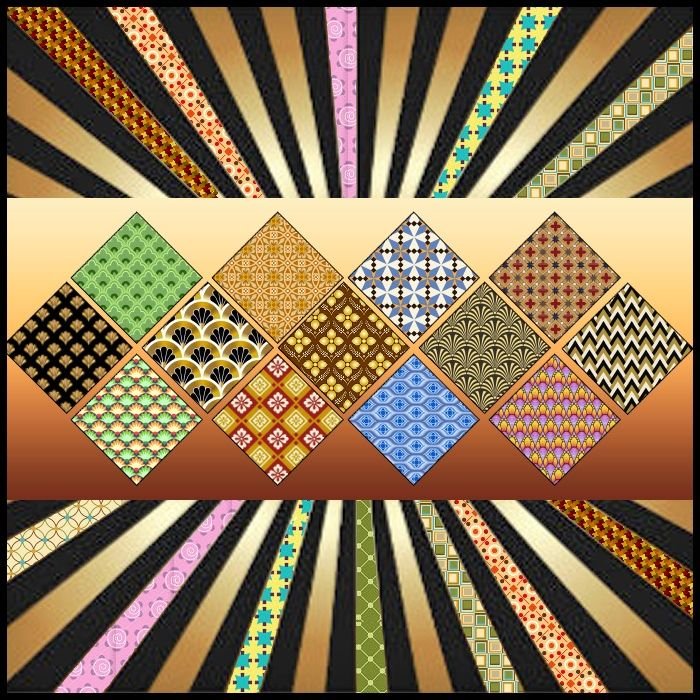 Solve Psychedelic Diamonds jigsaw puzzle online with 81 pieces