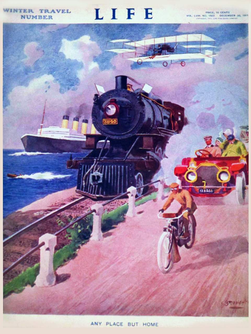 Solve LIFE Magazine, Dec 1911, cover signed Brought jigsaw puzzle ...