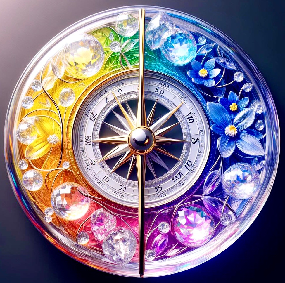 Solve Colour Compass jigsaw puzzle online with 81 pieces