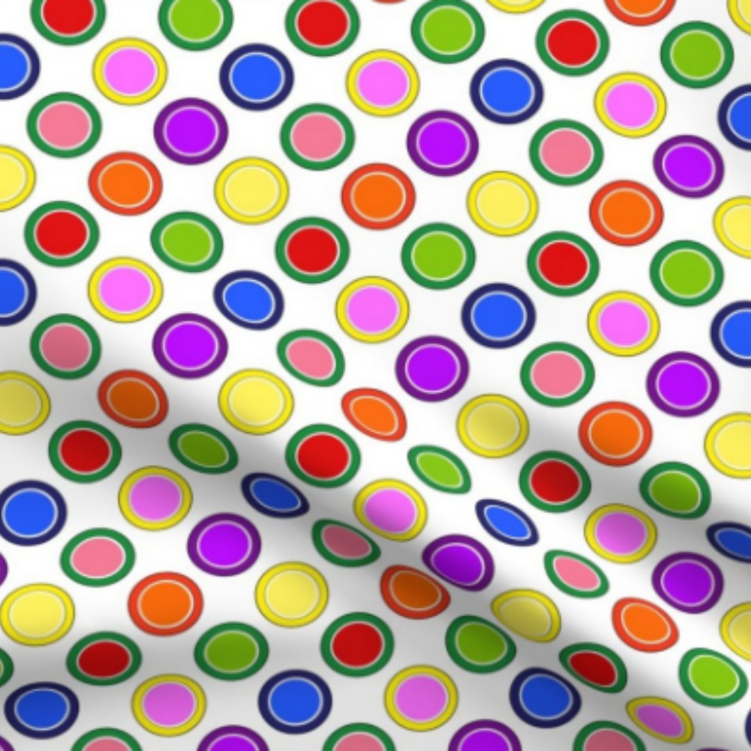 Solve Polka Dots 🔴🟠🟡🟢🔵🟣 jigsaw puzzle online with 64 pieces