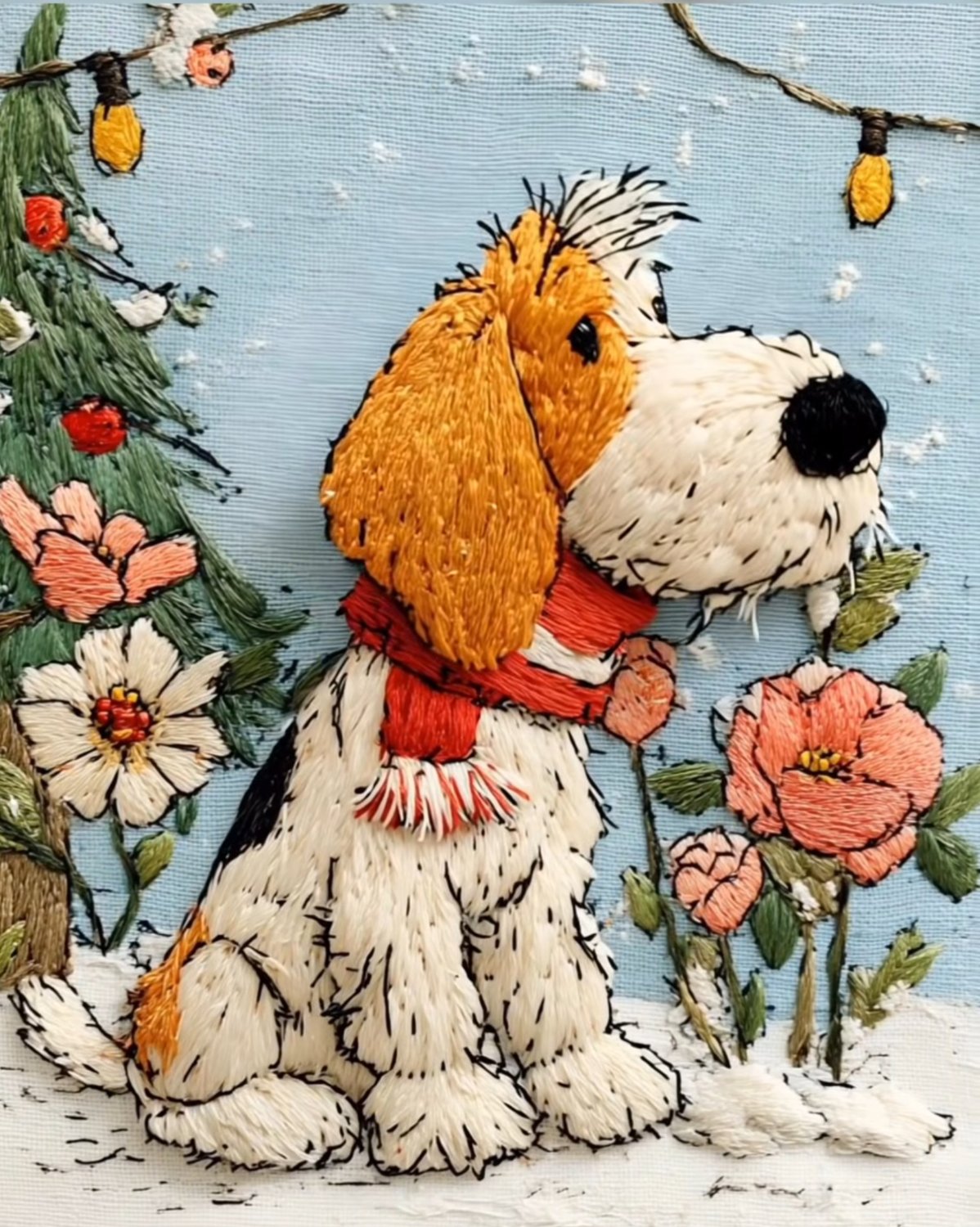 Solve A Christmas Puppy jigsaw puzzle online with 48 pieces