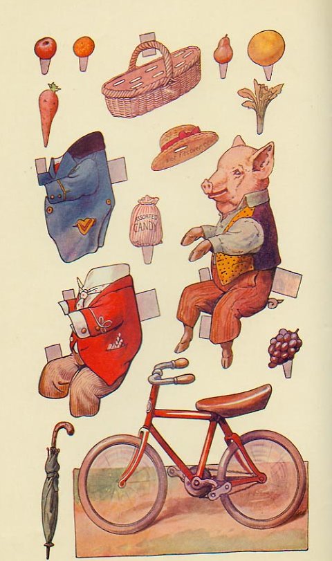 Jigsaw Puzzle | Colonial Pig paper doll | 77 pieces | Jigidi