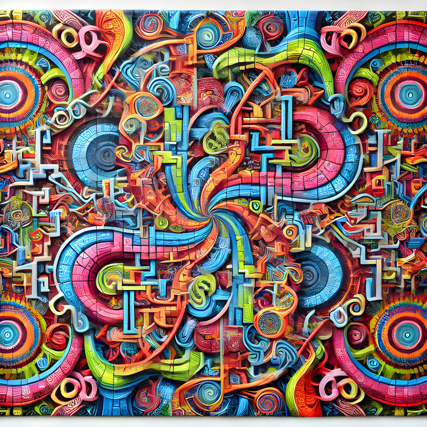 Solve Color mess jigsaw puzzle online with 256 pieces