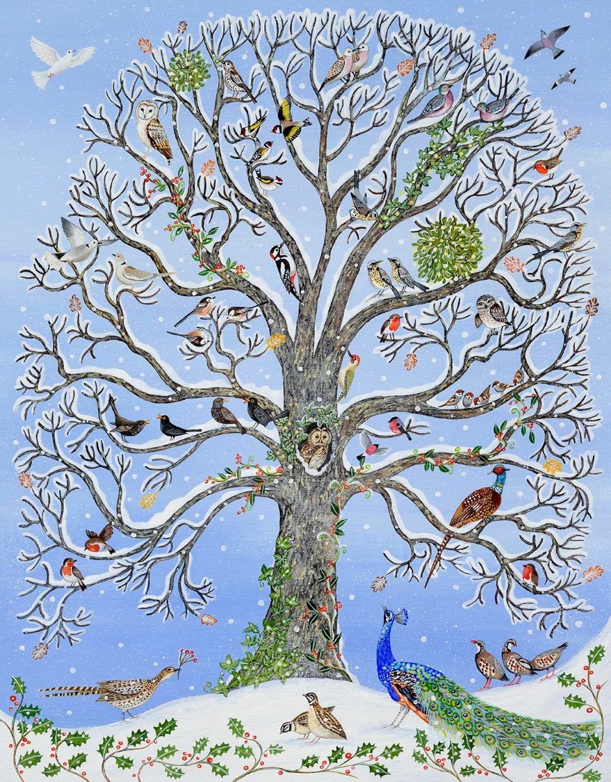 Solve Seasonal Art - Winter Birds - Magical Tree (12 - 480 Pieces ...